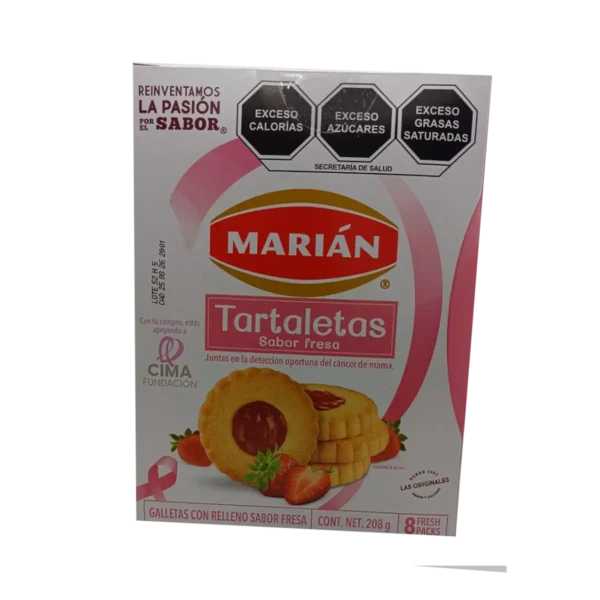 GALLETA TARTAL FRESA MARIAN 208GR – Tiendas SUPERISSSTE
