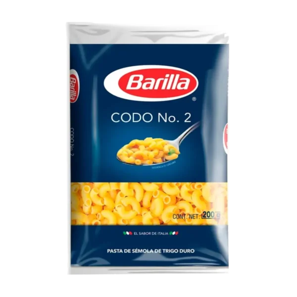 PASTA BARILLA CODO NO. 2 200 GR – Tiendas SUPERISSSTE
